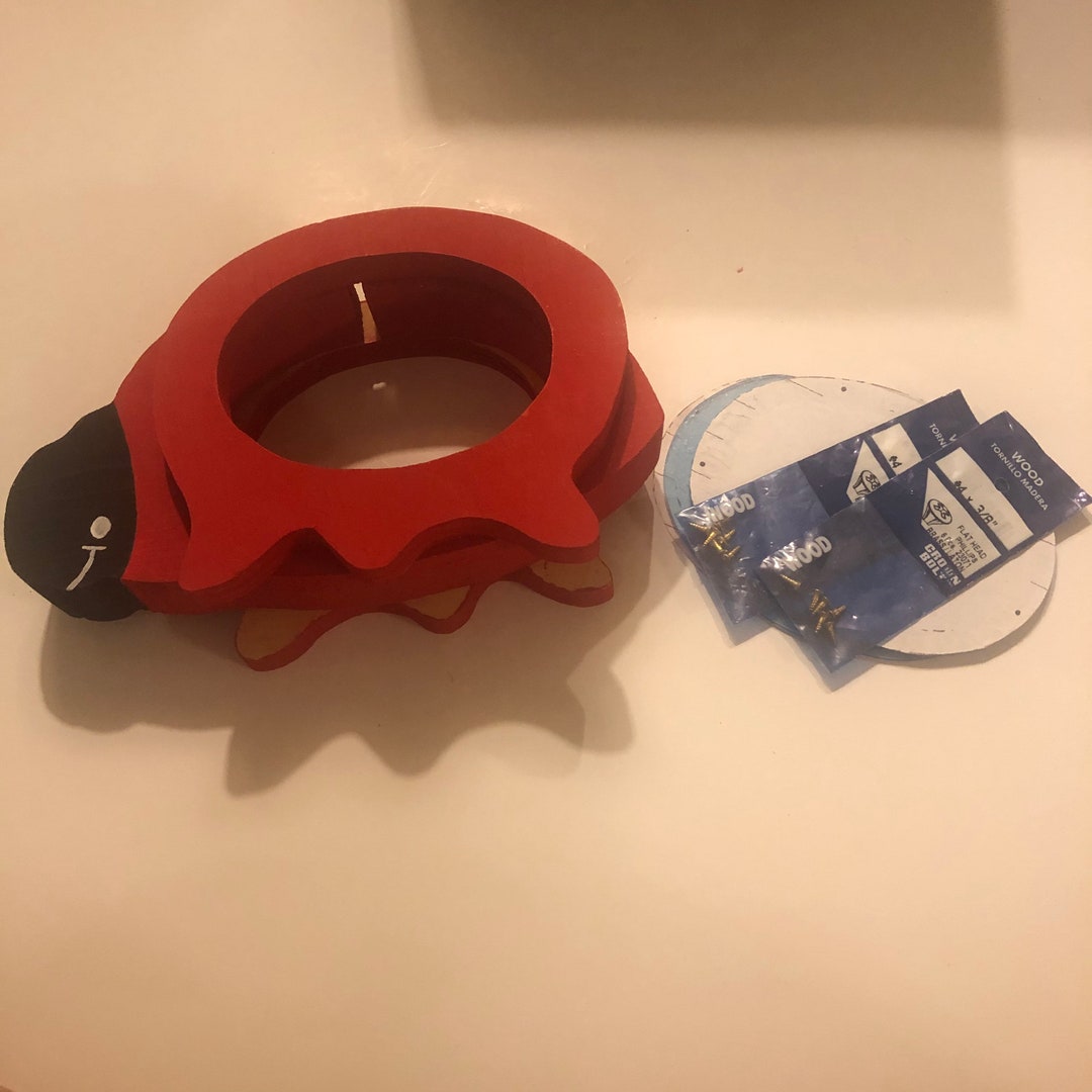 Kid’s Ladybug Bank Partially Finished Craft Project - Etsy
