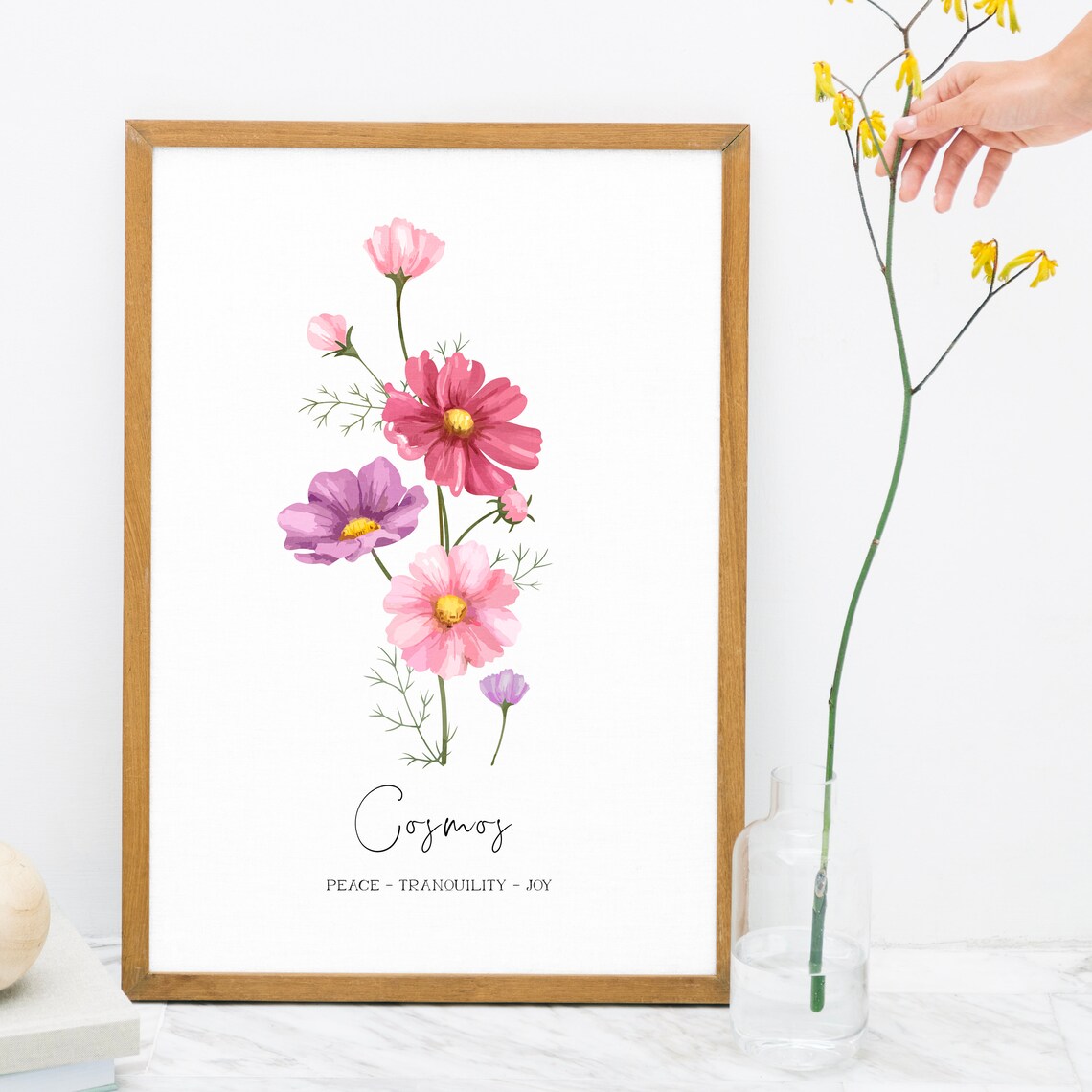 OCTOBER BIRTH FLOWER Printable Instant Download Birth Flower Print for ...
