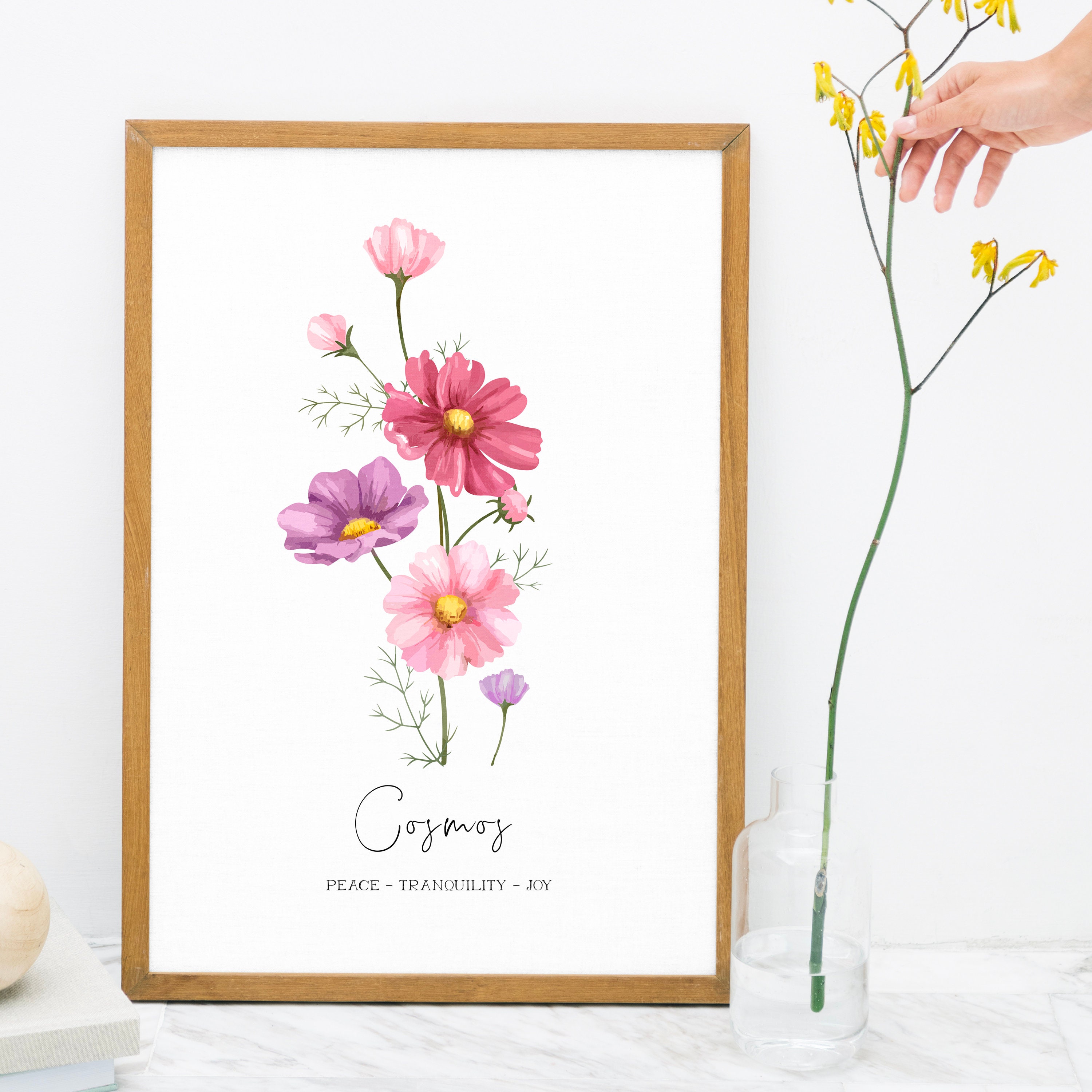 OCTOBER BIRTH FLOWER Printable Instant Download Birth Flower Print for ...