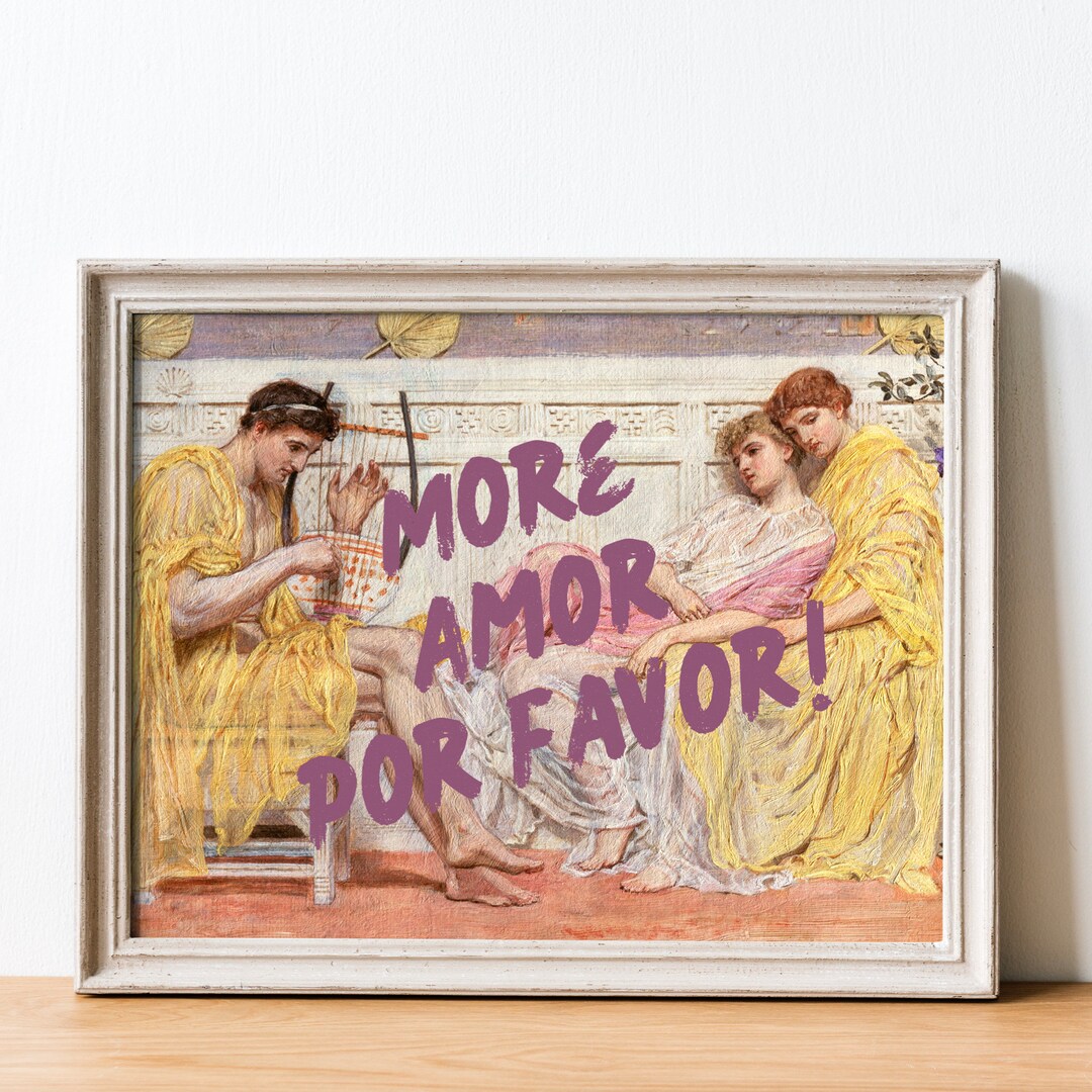 More Amor Por Favor, Altered Art Portrait, Girly Wall Art, Trendy ...
