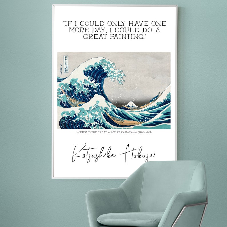 UKIYOE WALL ART Printable Great Wave Print Vintage Famous - Etsy