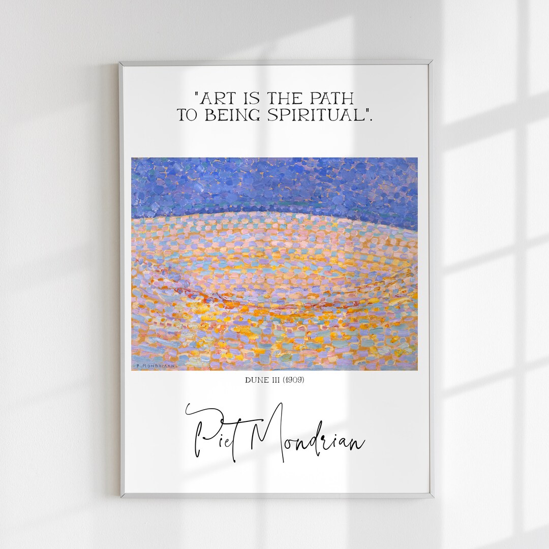 PIET MONDRIAN Impressionist Art Printable Quote Printable Impressionism ...