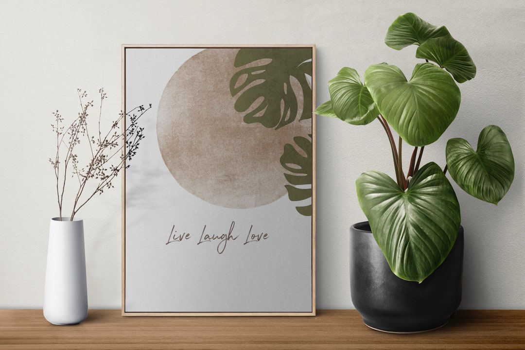 Live Laugh Love Inspirational Wall Art Print Poster Printable Instant ...