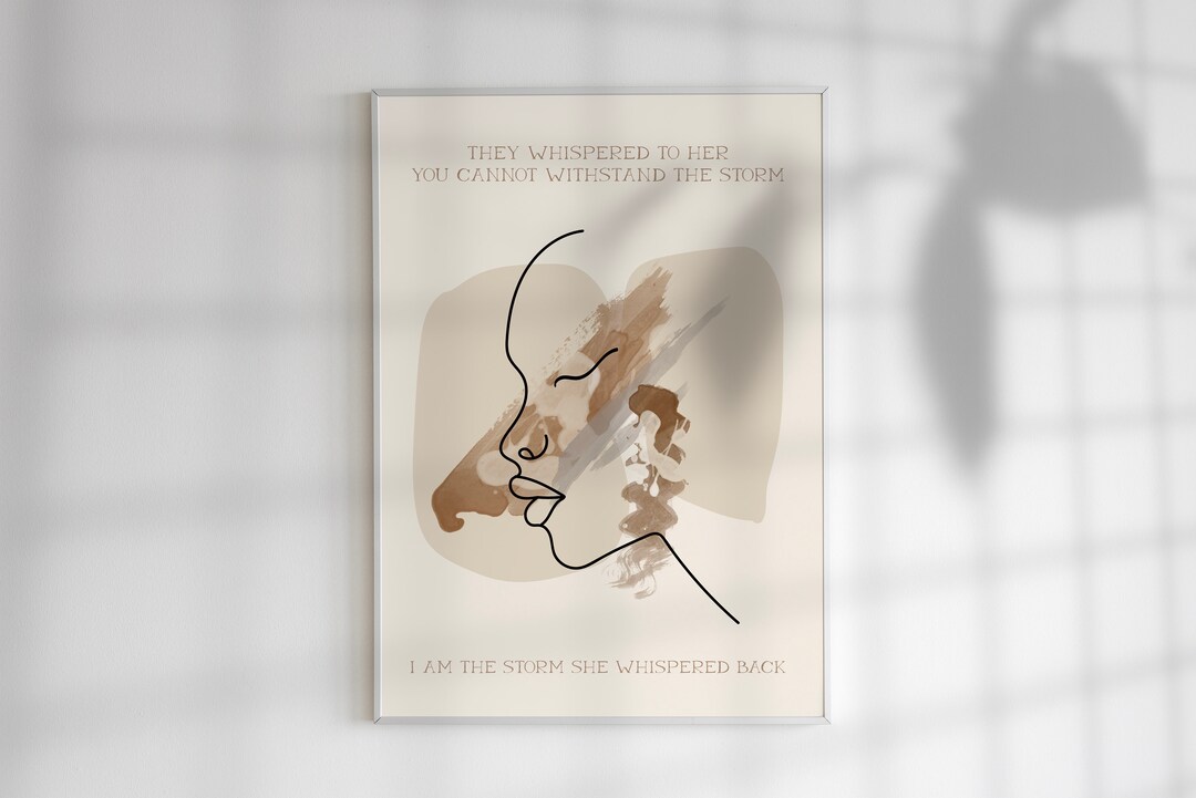 Coquette Decor Printable Wall Art Quote Poster Line Art Print ...