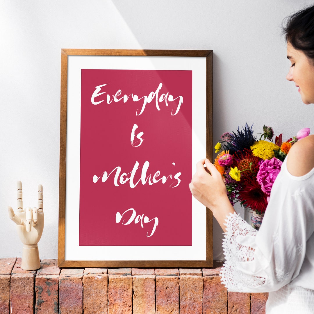 Mothers Day Gift Printable Quote Poster Text Print Digital Download for ...