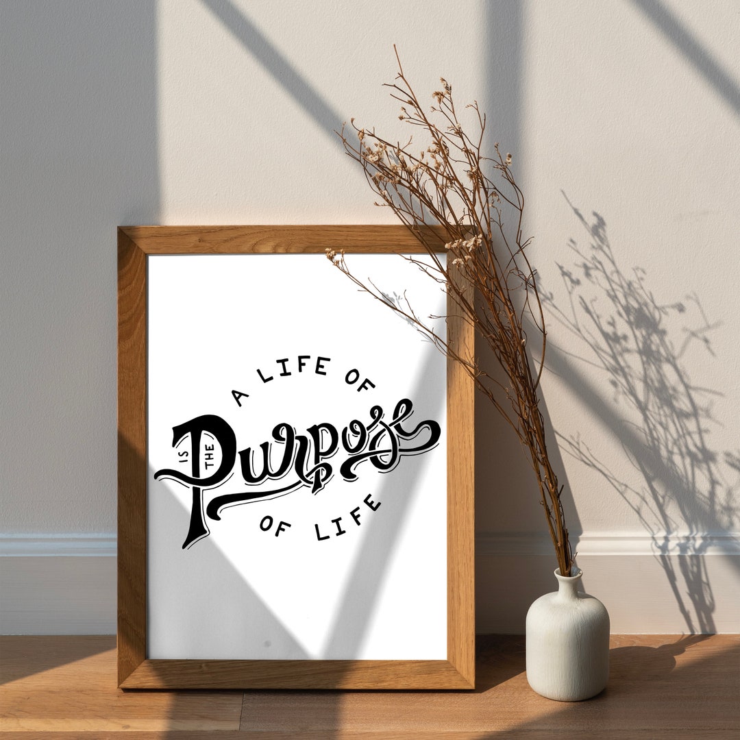 Inspirational Quote Poster Text Print Minimalist Typography Quote ...