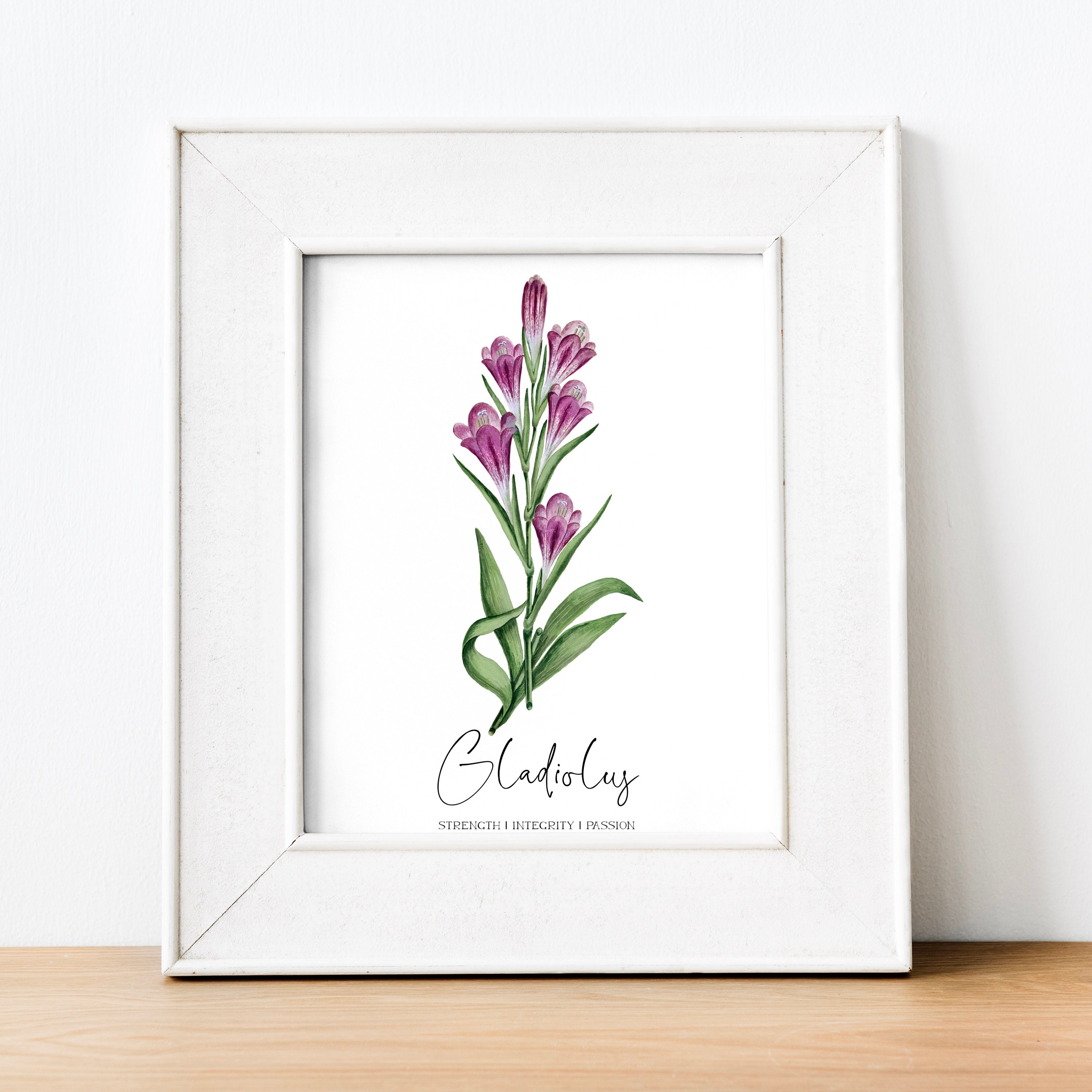 AUGUST BIRTH FLOWER Art Print August Birthday Gift for Her - Etsy