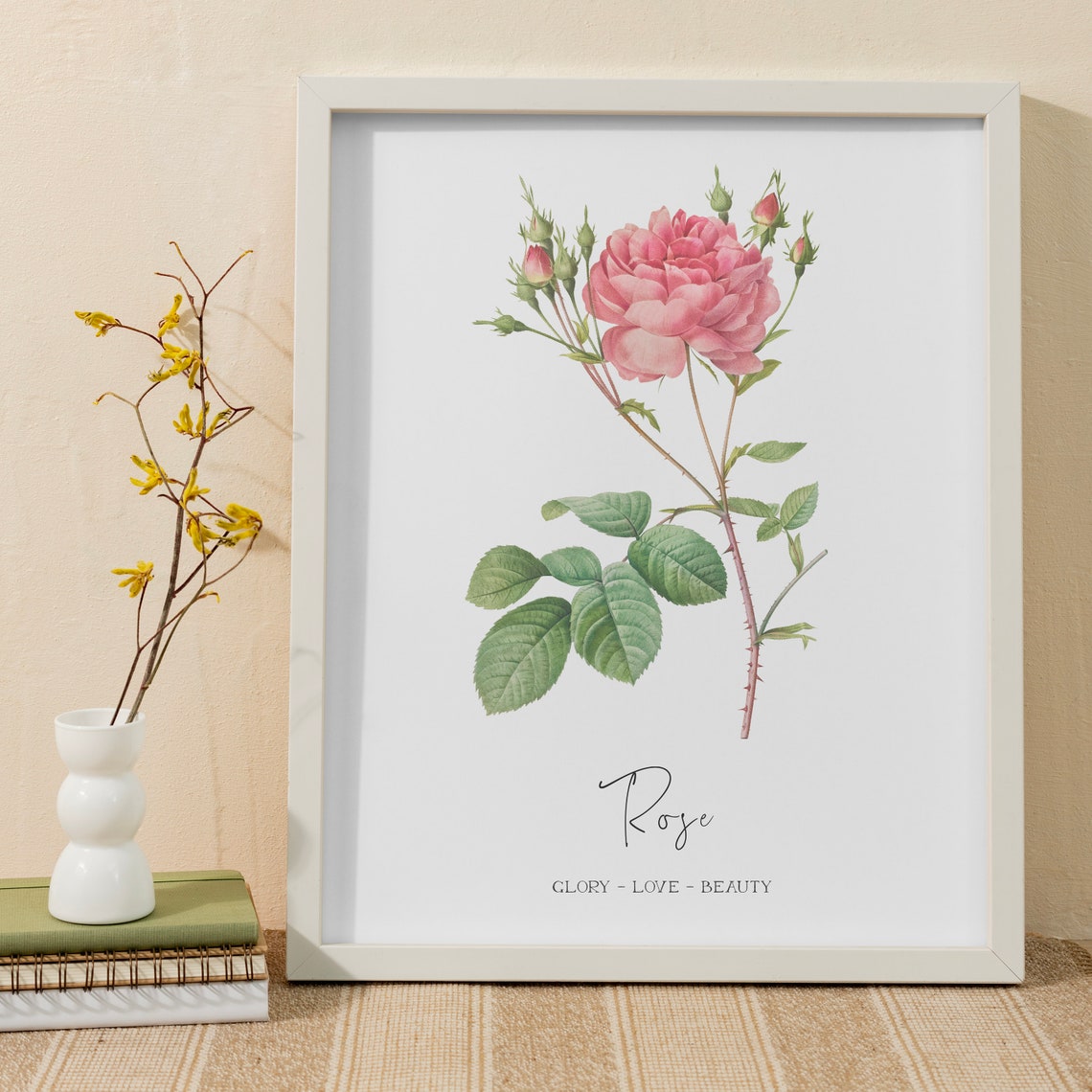 JUNE BIRTH FLOWER Rose Birth Print Nursery Print Digital Download ...