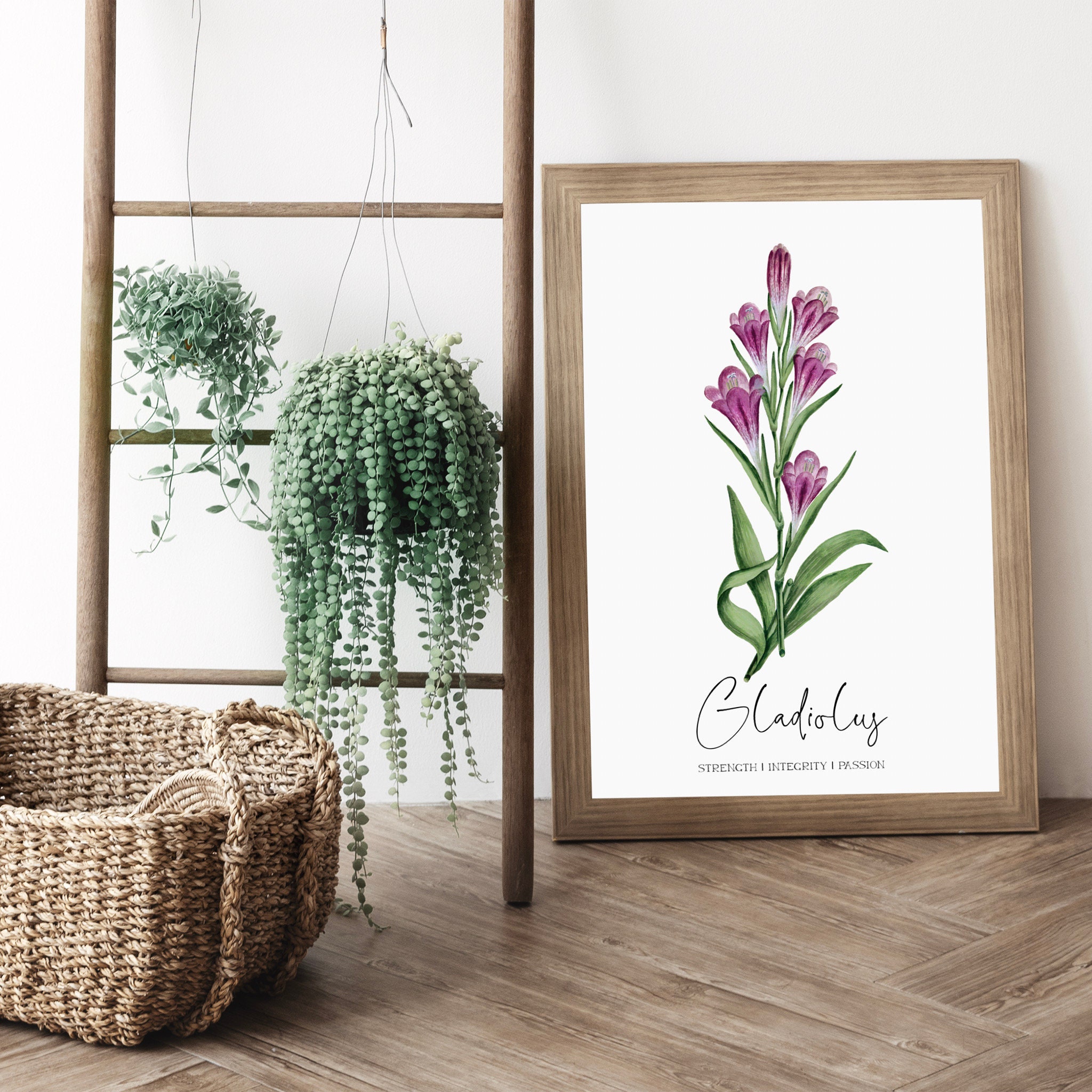 AUGUST BIRTH FLOWER Art Print August Birthday Gift for Her - Etsy