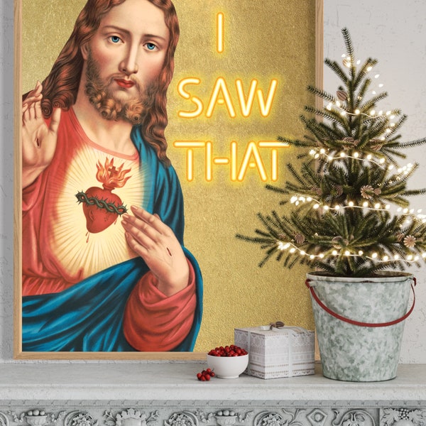 Jesus I Saw That Wall Art - Etsy