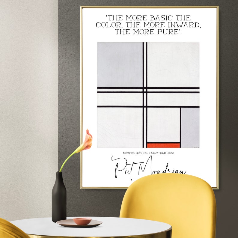 PIET MONDRIAN Impressionist Art Printable Quote Printable Impressionism ...