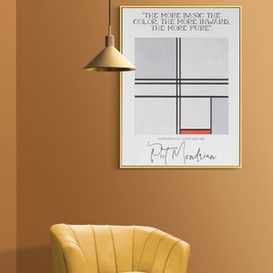 PIET MONDRIAN Impressionist Art Printable Quote Printable Impressionism ...