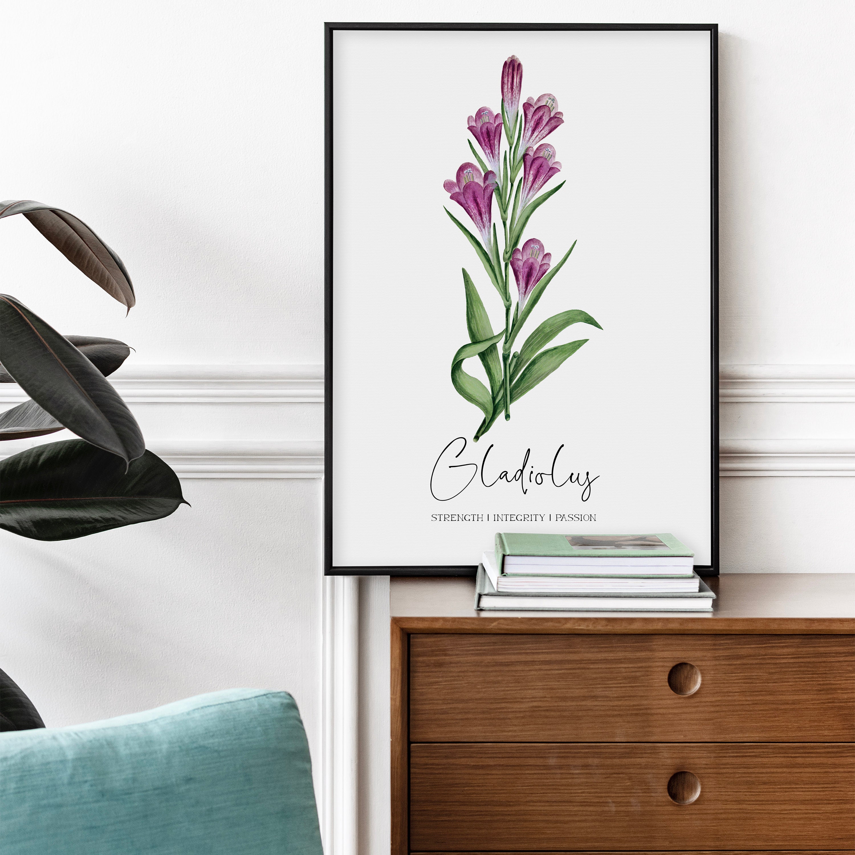 AUGUST BIRTH FLOWER Art Print August Birthday Gift for Her - Etsy