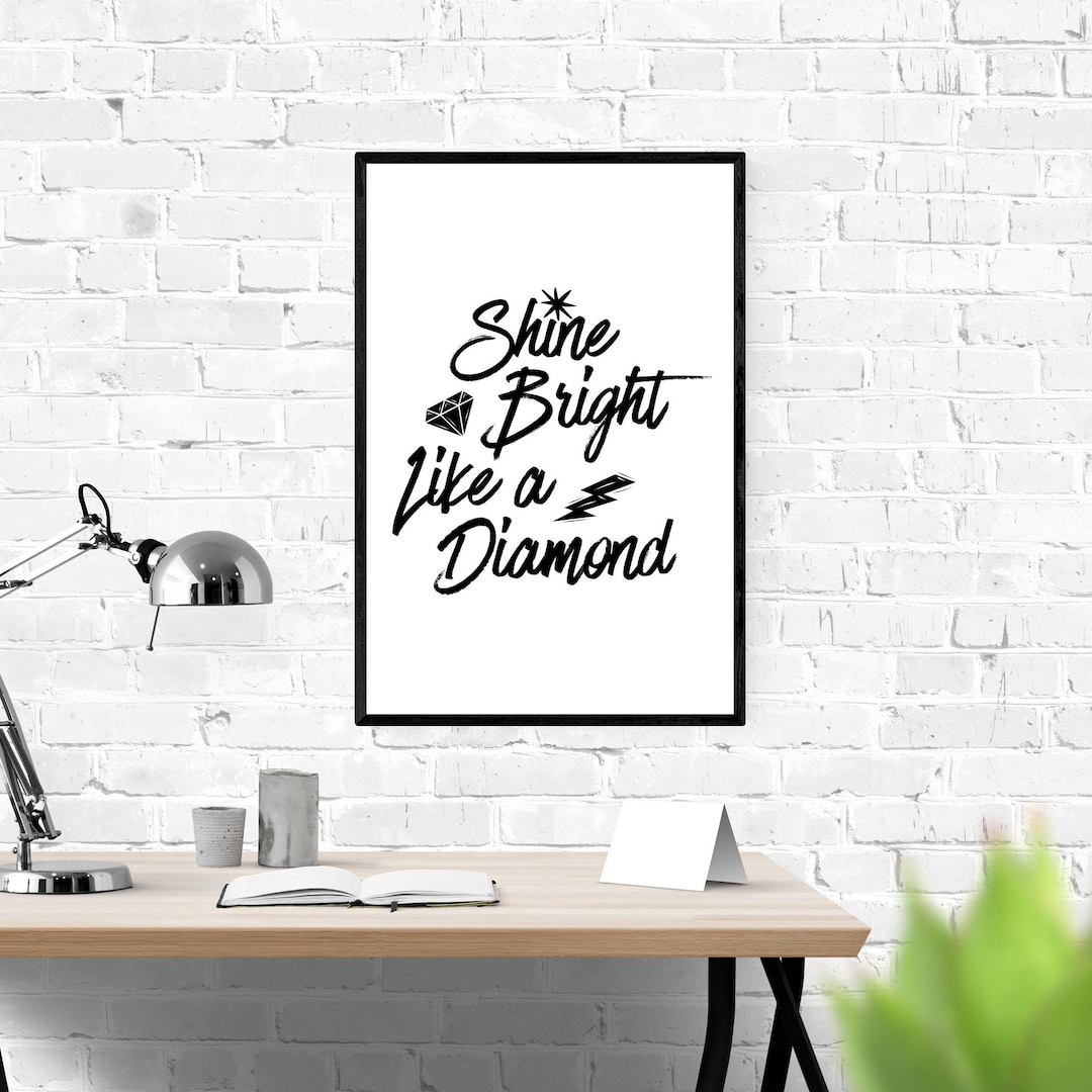 INSPIRATIONAL Quote Poster Text Print Minimalist Typography Quote ...
