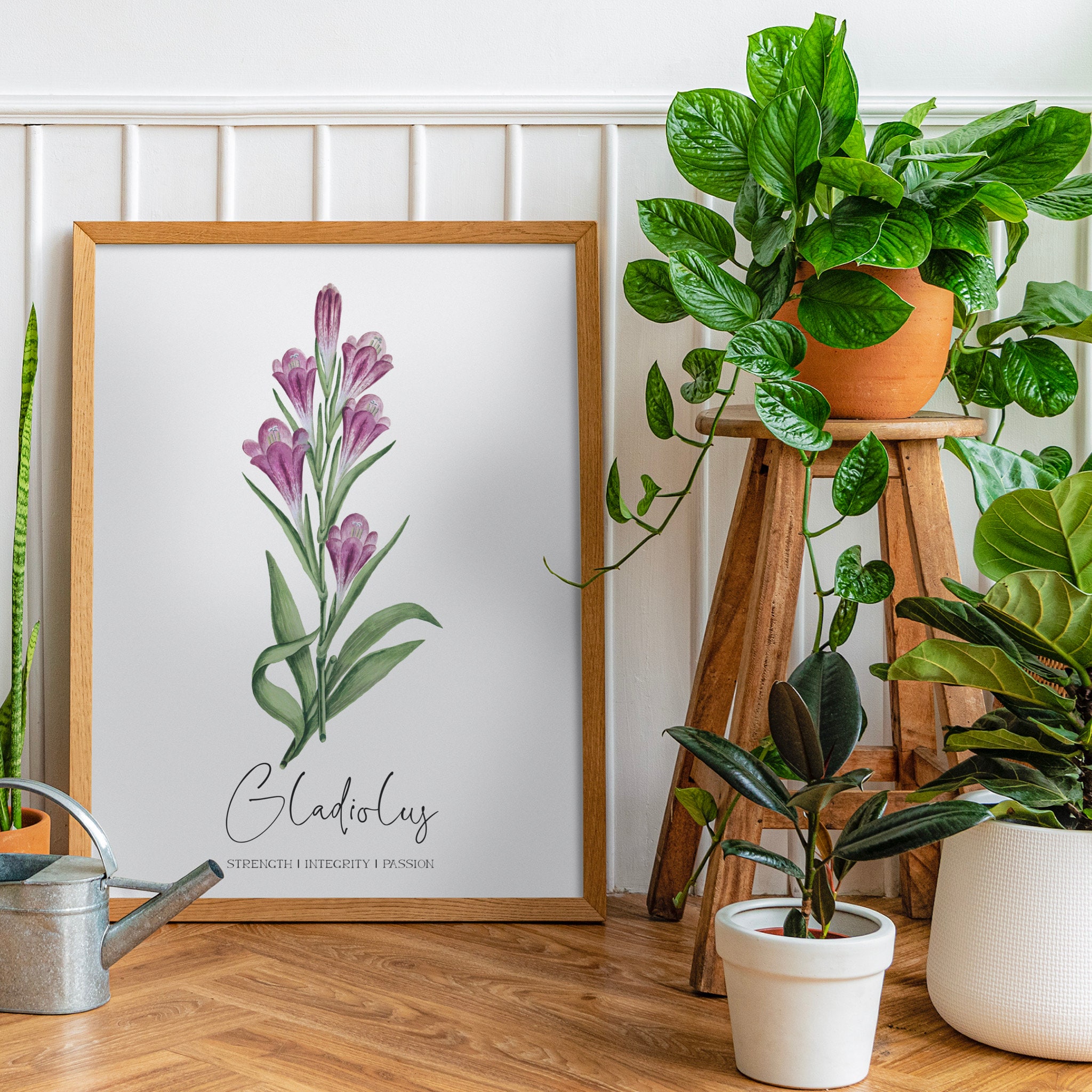 AUGUST BIRTH FLOWER Art Print August Birthday Gift for Her - Etsy