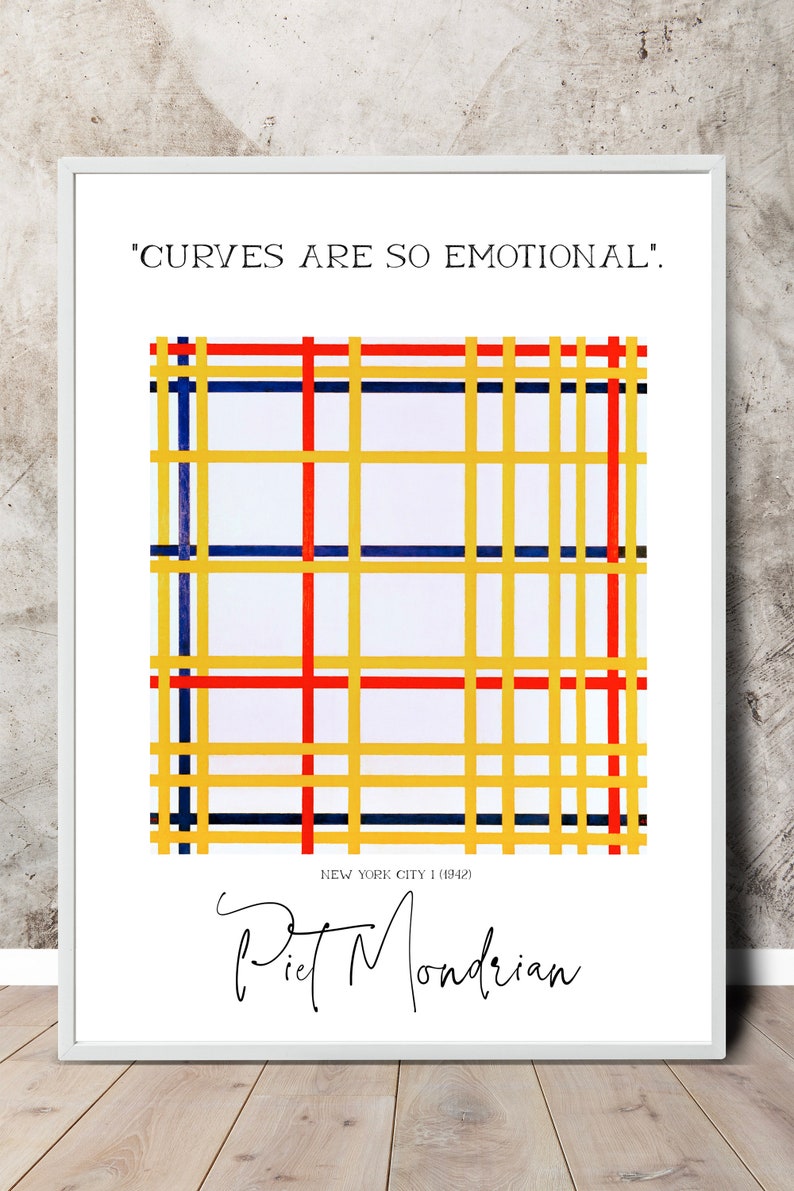 PIET MONDRIAN Impressionist Art Printable Quote Printable Impressionism ...