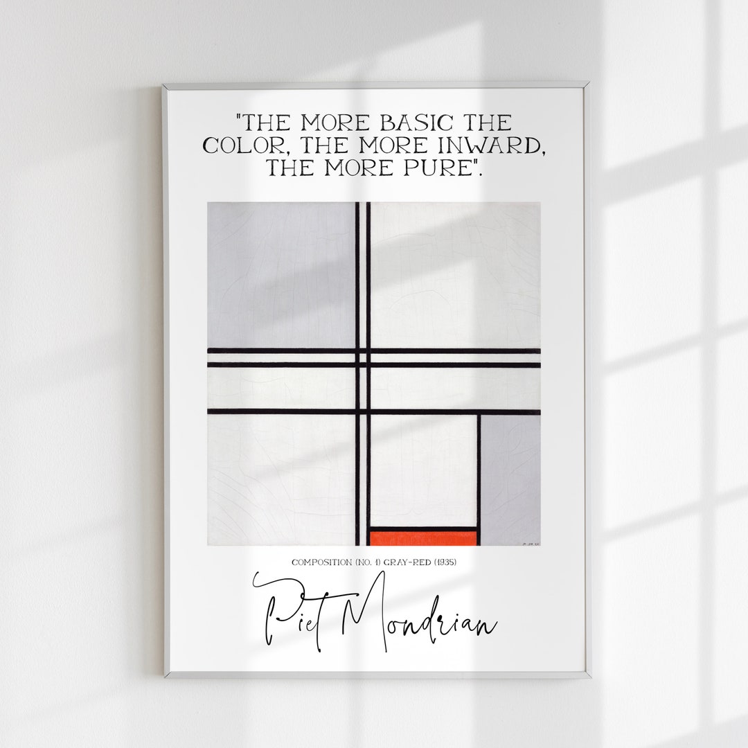 PIET MONDRIAN Impressionist Art Printable Quote Printable Impressionism ...