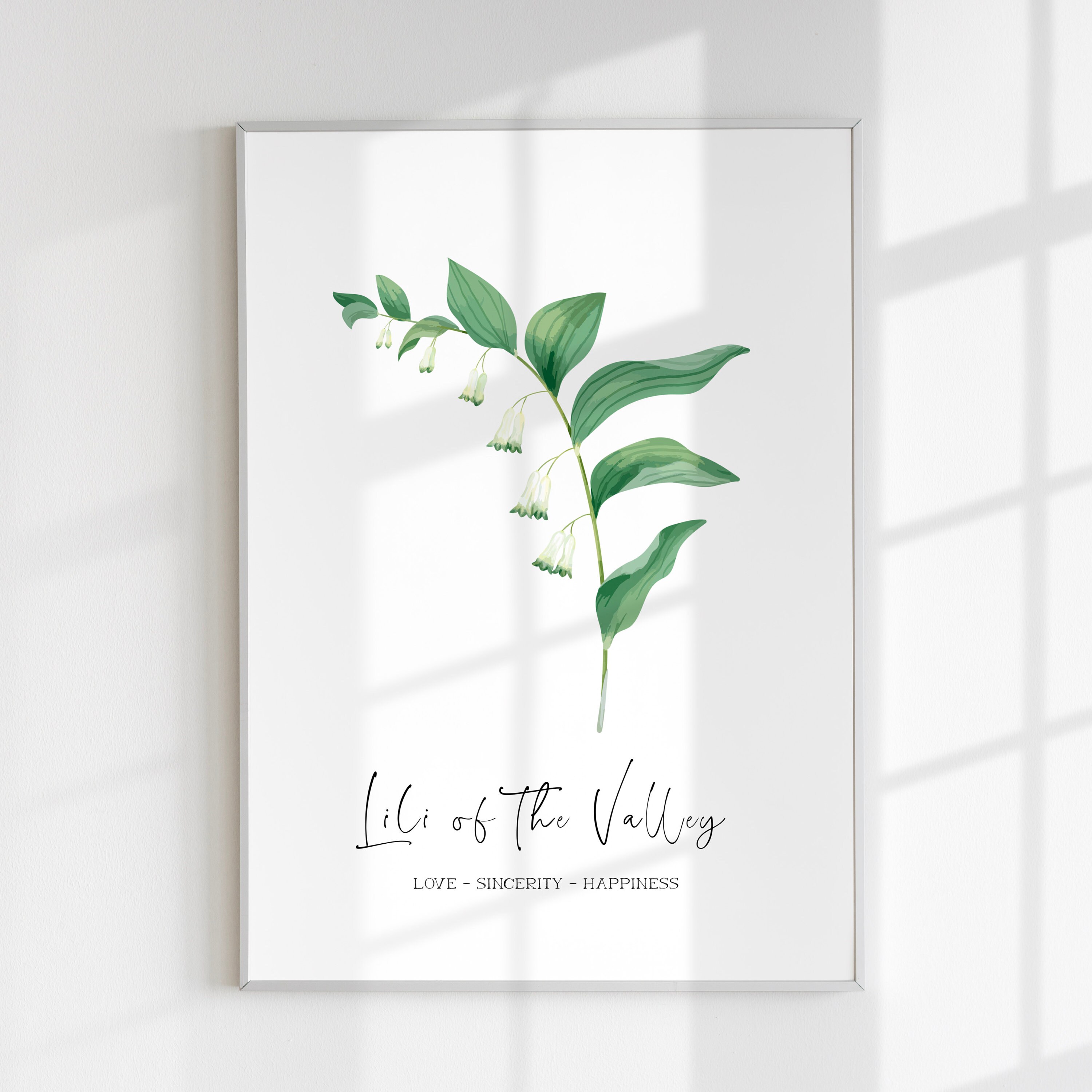 MAY BIRTH FLOWER Printable Instant Digital Birth Flower Print May ...