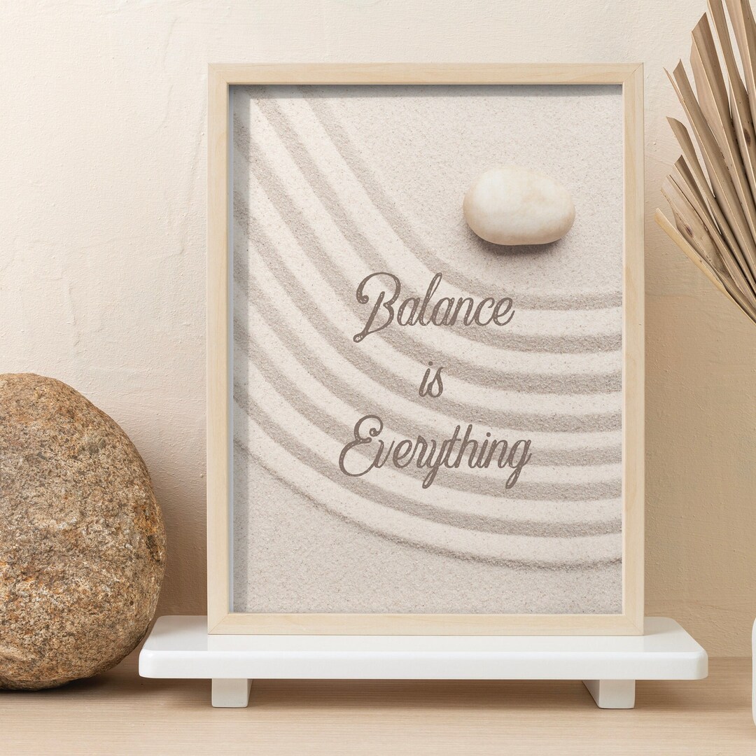 Balance is Everything Printable Wall Art Inspirational Quote Art Decor ...