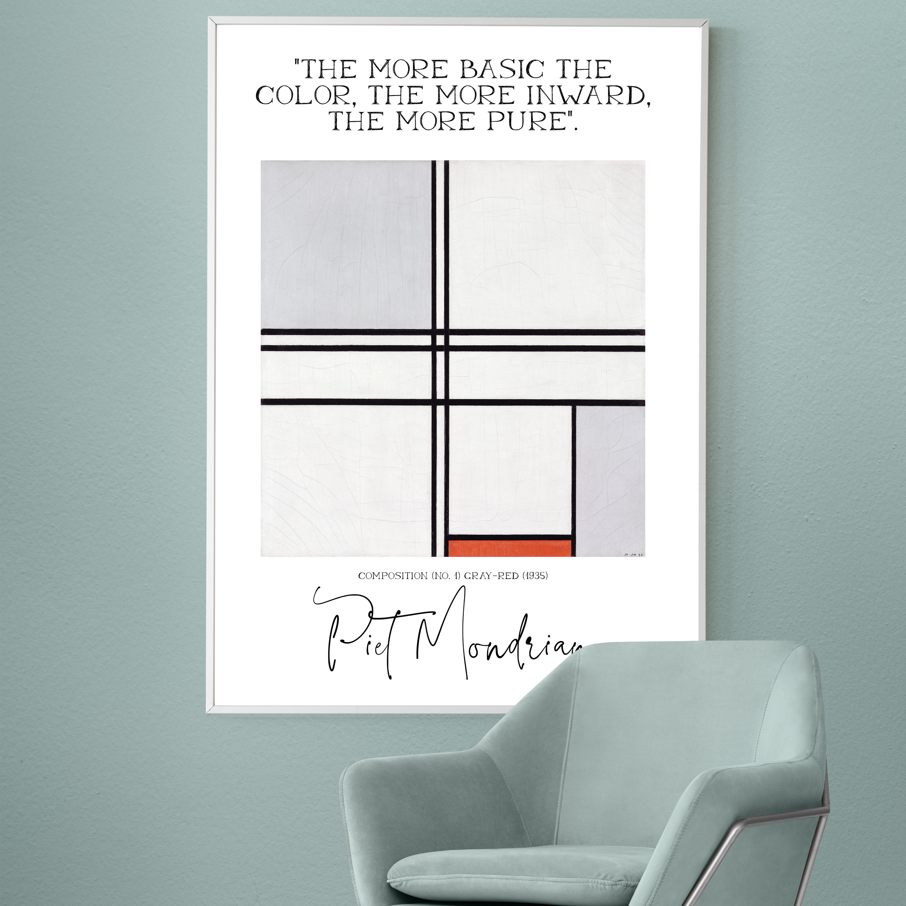 PIET MONDRIAN Impressionist Art Printable Quote Printable Impressionism ...