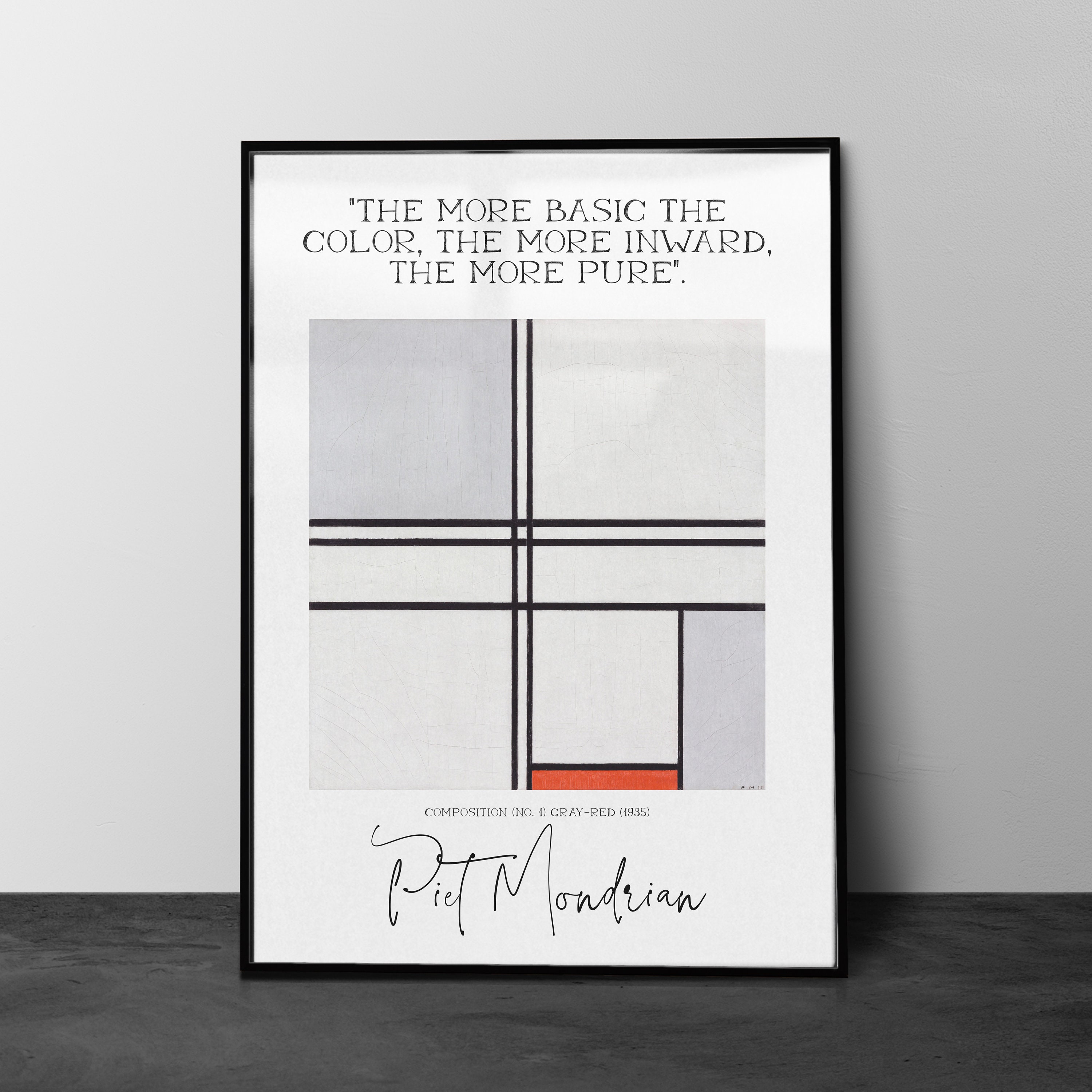 PIET MONDRIAN Impressionist Art Printable Quote Printable Impressionism ...