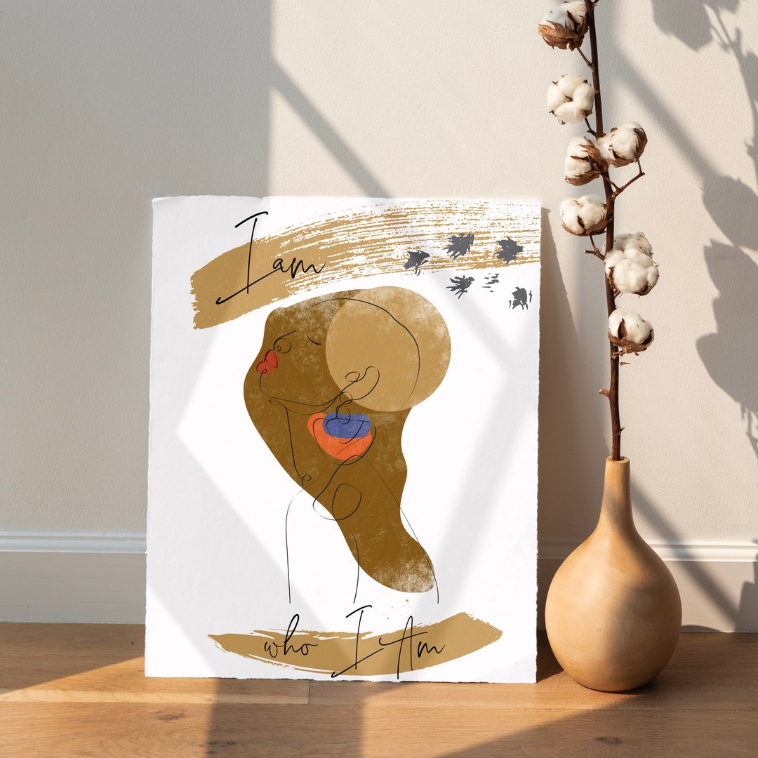 I Am Who I Am Printable Poster Print Wall Art, Instant Digital Download ...