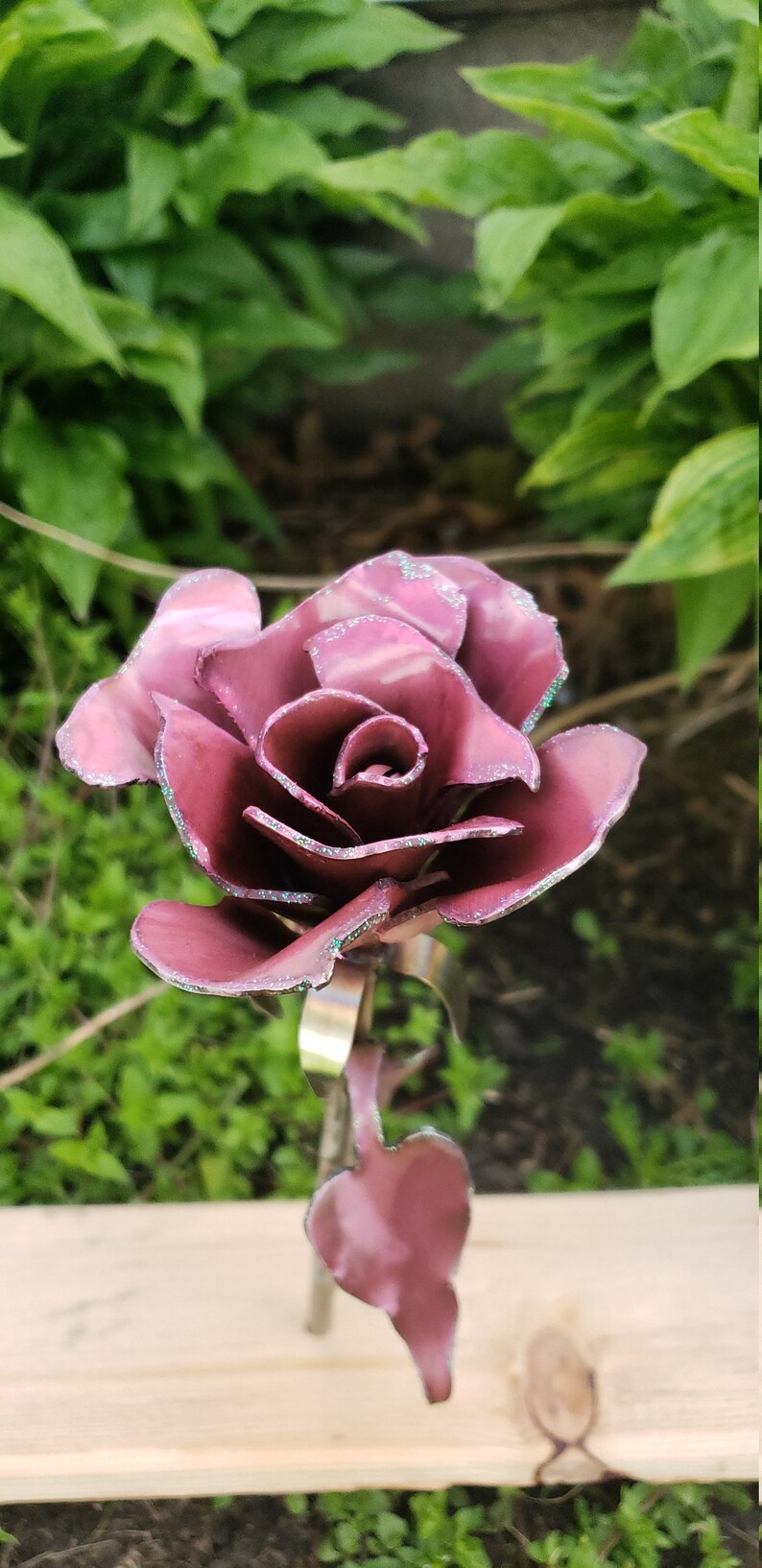 Stainless Steel Rose - Etsy