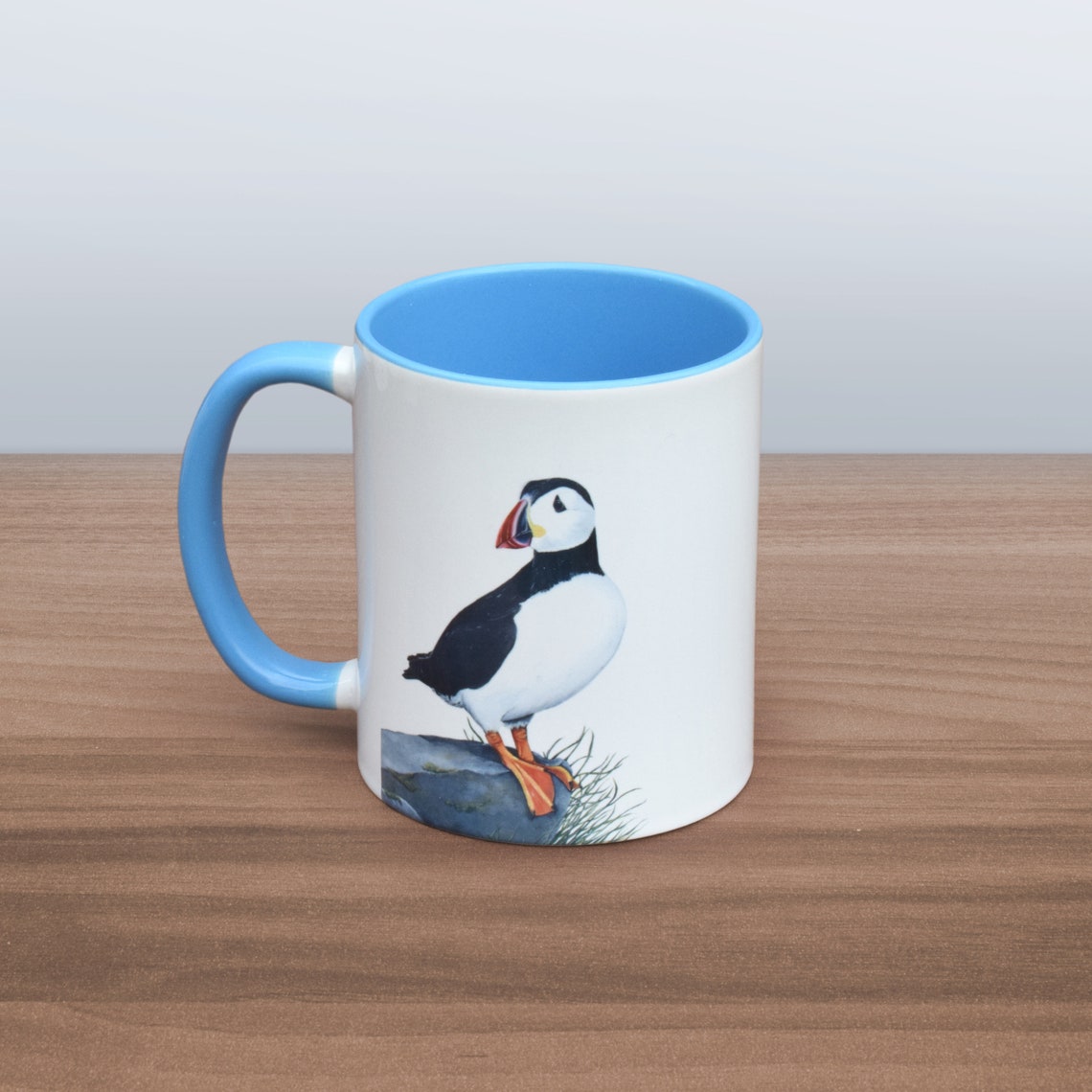 Puffin Ceramic Mug by Mitchell Wildlife Art - Etsy