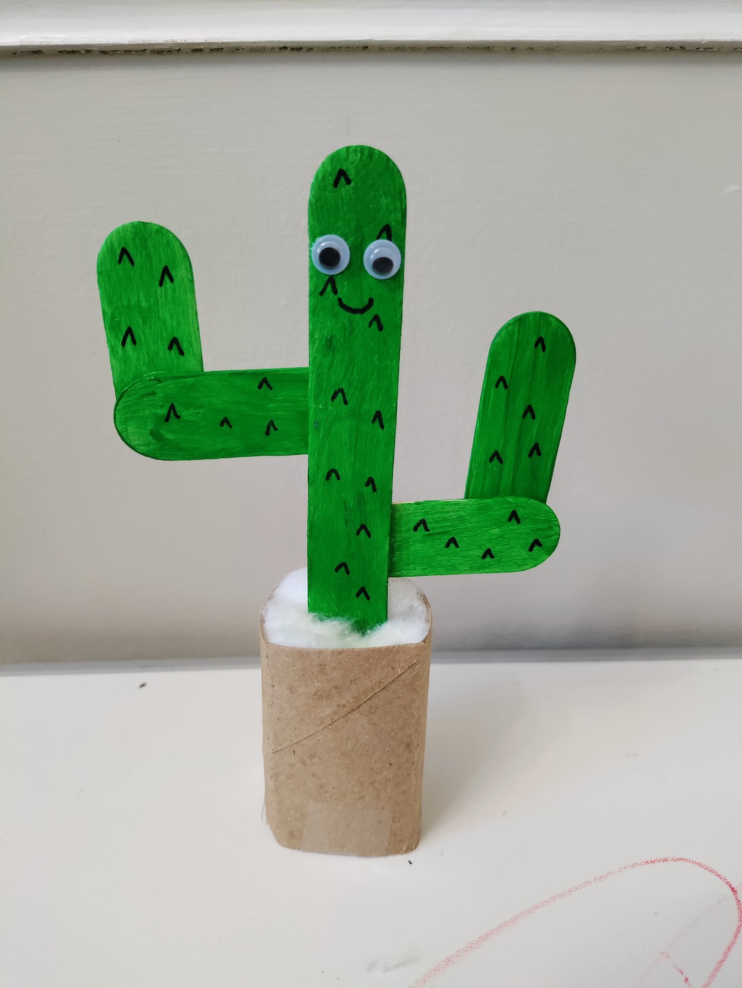 Popsicle Stick Cactus Kids Craft Kit for Kids Art and Diy Cactus ...