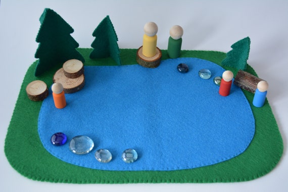 Toys & Games Toys Play scene,backdrop,toy backdrop,peg doll play scene ...