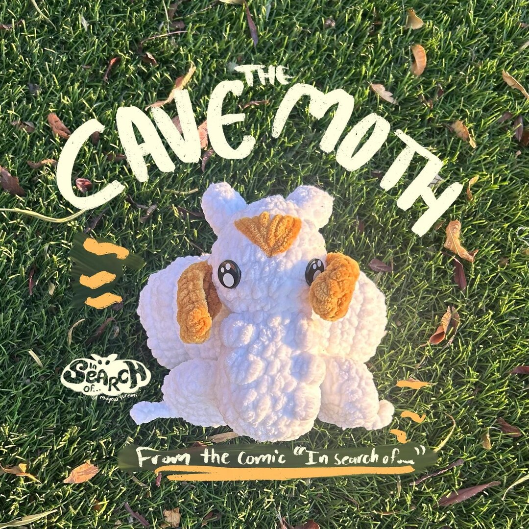 Cave the Moth - Crochet Plushie - Etsy