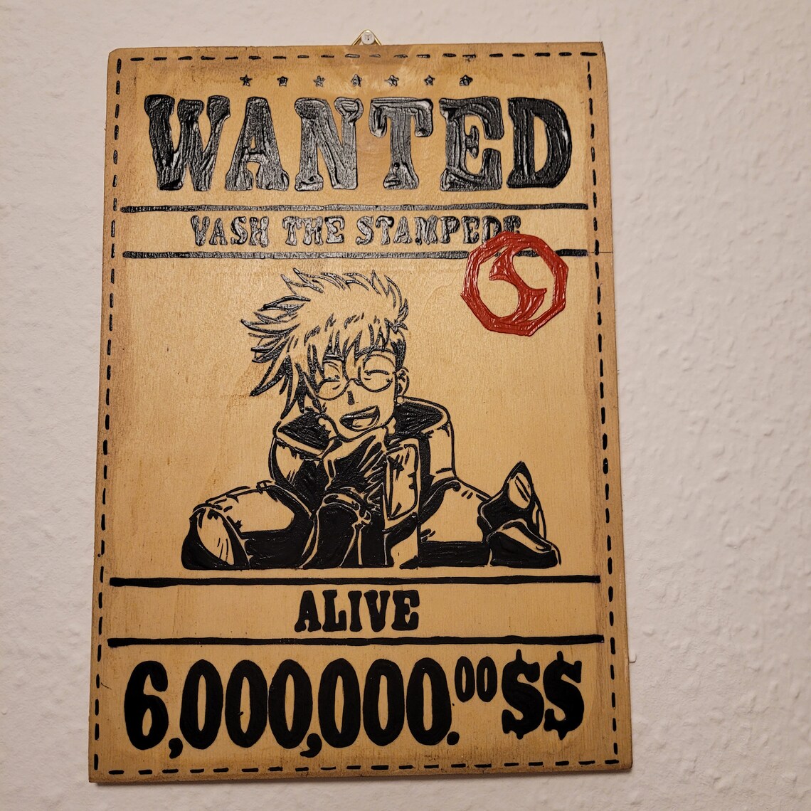 Vash Stampede TRIGUN Wanted Shield 2023 - Etsy México