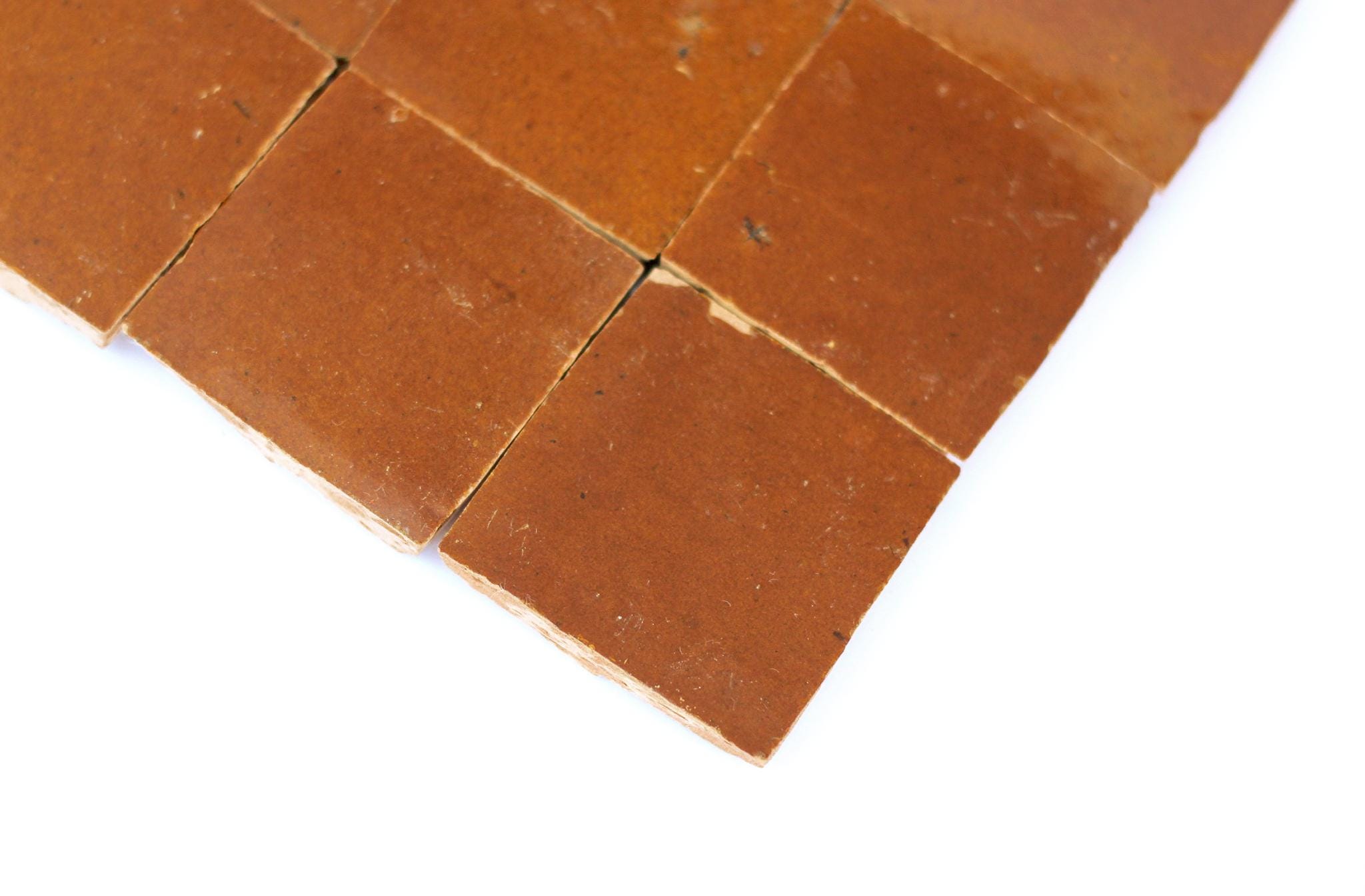 Zellige Caramel Zellig Amber Brown Zellige Tile Moroccan Zellige Tiles ...