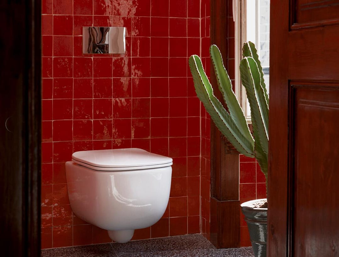 1 Square Foot Red Tile Moroccan Tile Square Handmade Tomato Backsplash ...