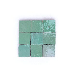 1 Square Feet Light Green Tile Zellige Moroccan Tile Handmade Mint ...