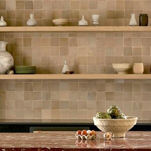 1 Square Feet Beige Zellige Tile Moroccan Tile Handmade Mocha Tile ...