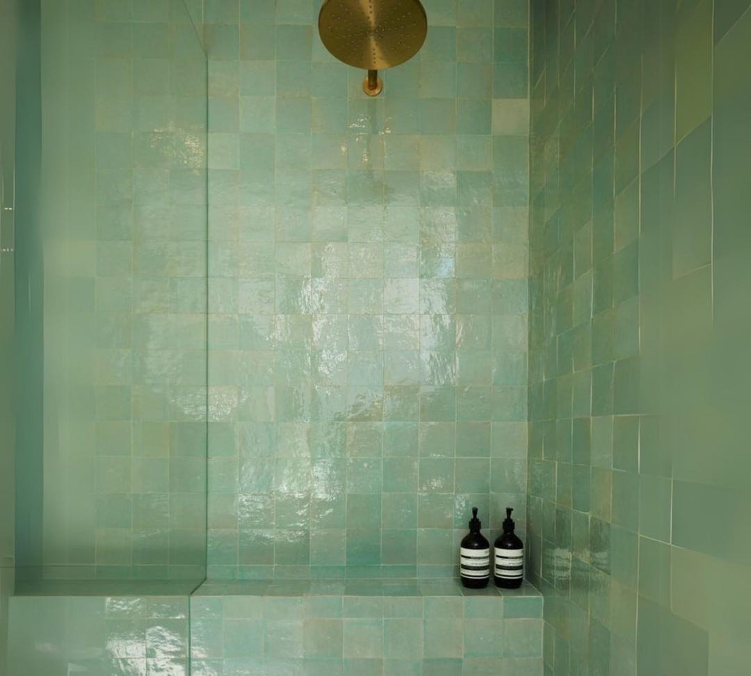 1 Square Feet Light Green Tile Zellige Moroccan Mint Tile Handmade ...