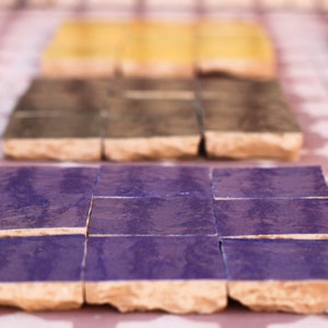 1 Square Foot Dark Blue Zellige Tile Moroccan Indigo Tile Handmade ...