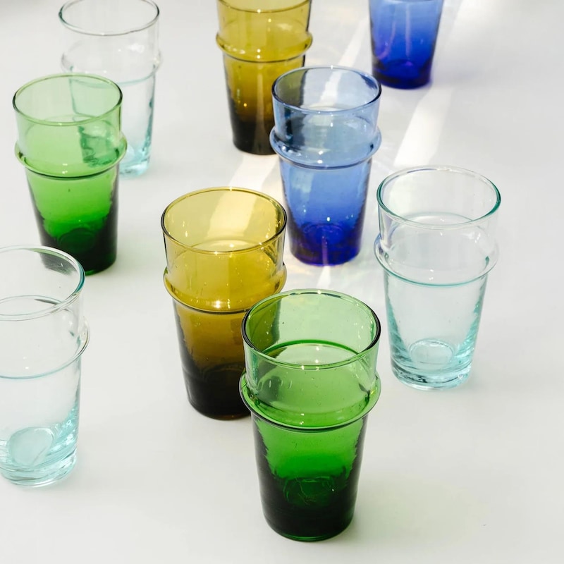 Stacked Colored Glasses - Etsy