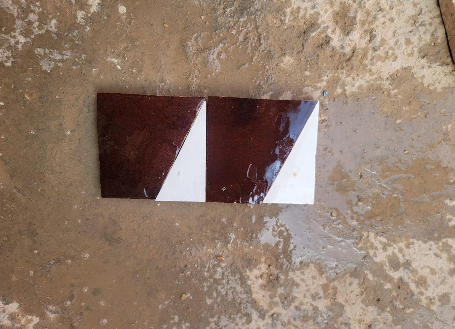 1 Square Foot Zellige Tile Moroccan Geometric Design Triangle Handmade ...
