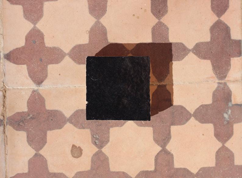 SAMPLE Zellige Tile Moroccan Tile Handmade Square Fireplace Backsplash ...
