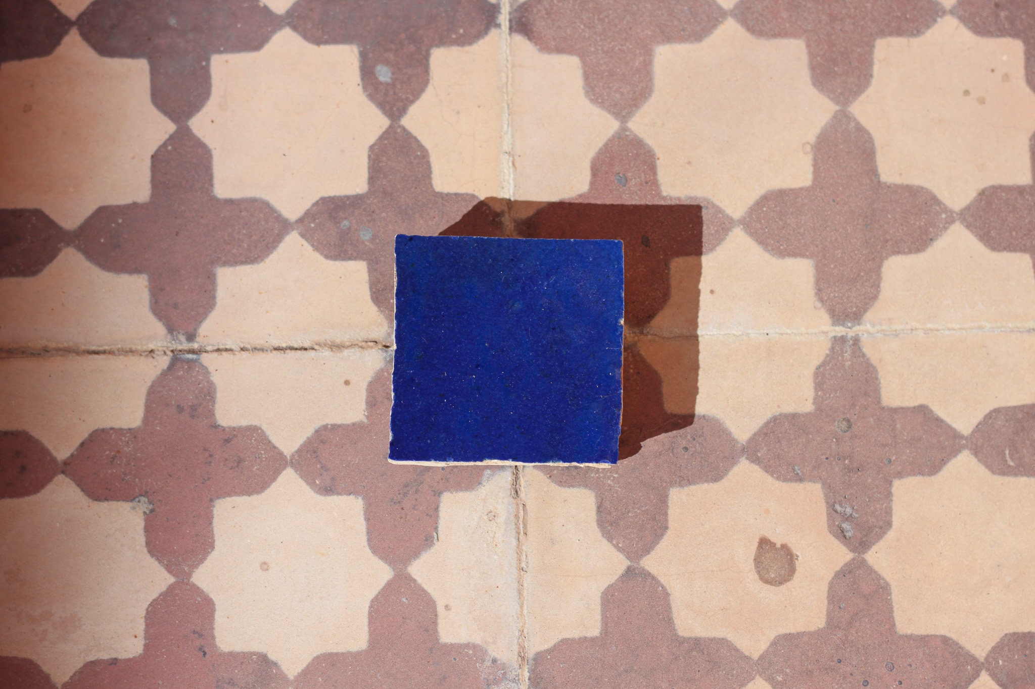 1 Square Foot Dark Blue Zellige Tile Moroccan Indigo Tile Handmade ...