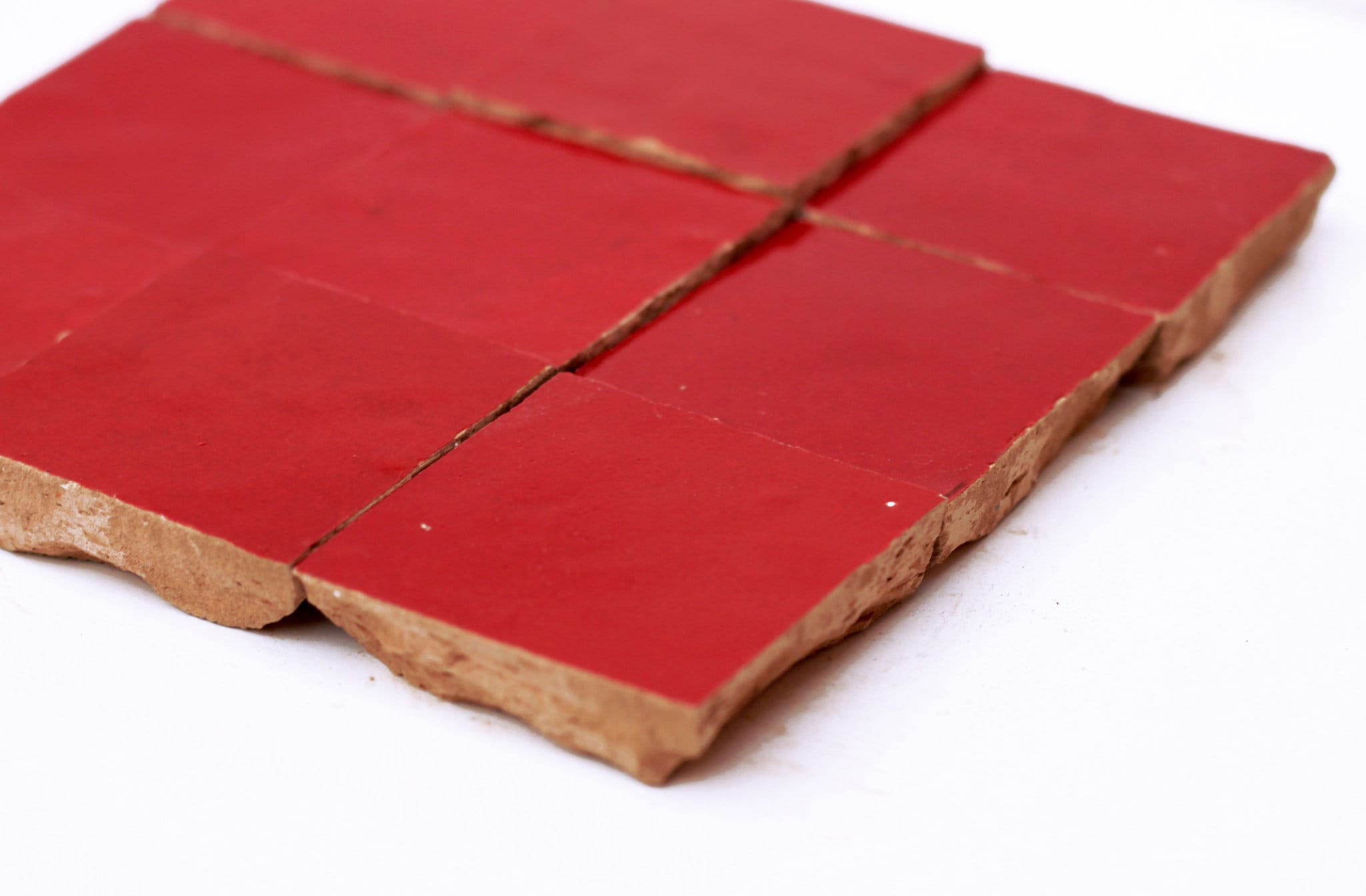 1 Square Foot Red Tile Moroccan Tile Square Handmade Tomato Backsplash ...