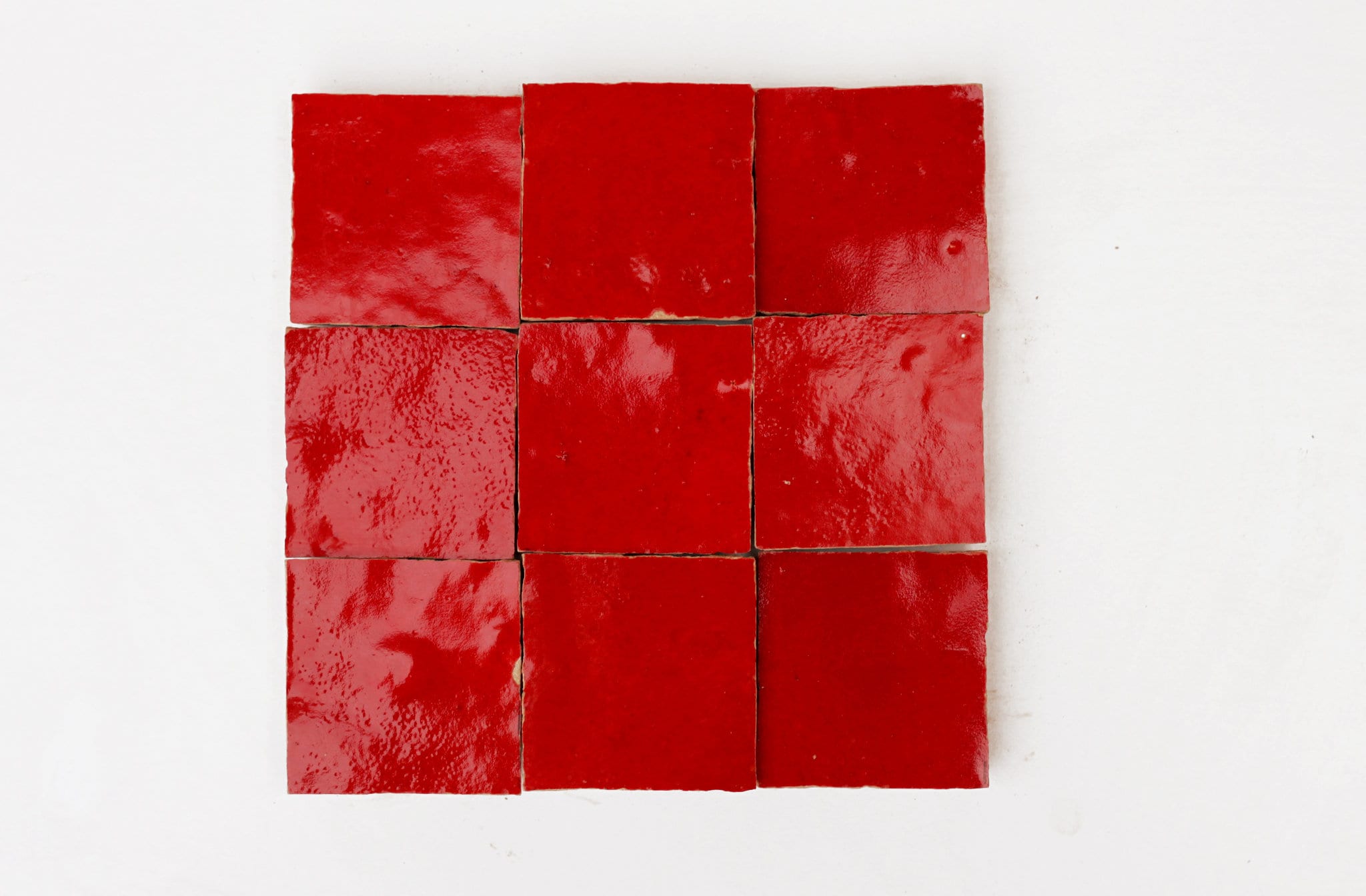 1 Square Foot Red Tile Moroccan Tile Square Handmade Tomato Backsplash ...