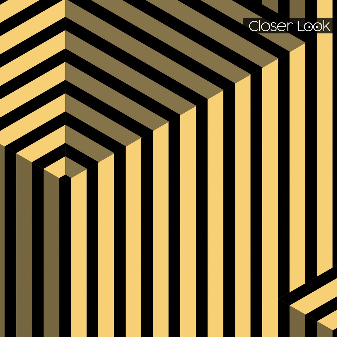 Geometric Gold Block Wallpaper: Lines Wall Mural, Peel and Stick - Etsy