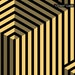 Geometric Gold Block Wallpaper: Lines Wall Mural, Peel and Stick - Etsy