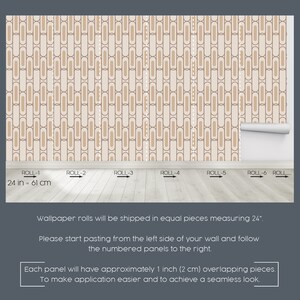 Beige Peelable Stickable Wallpaper, Geometric Wall Murals, Self ...