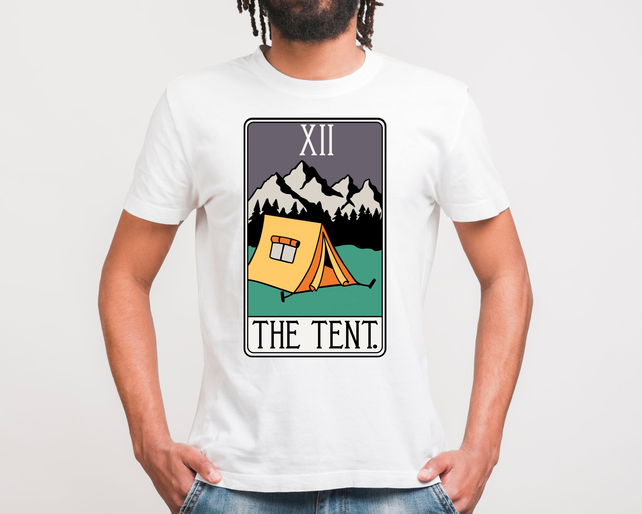 Camping SVG Tent Tarot Card Hiking Mountain Forest | Etsy