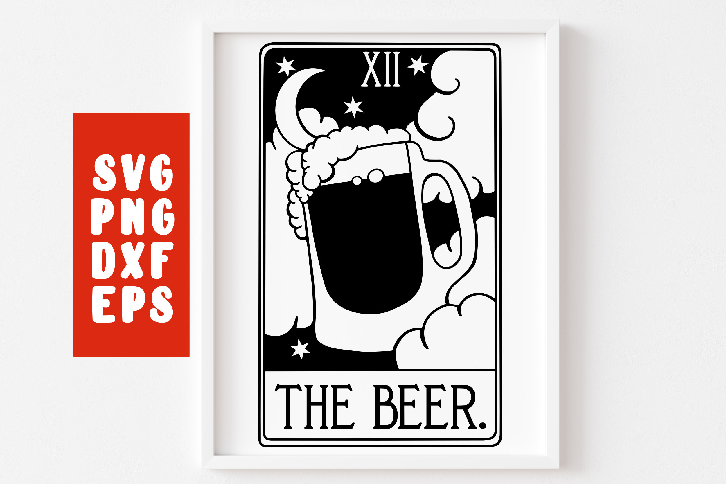 Beer SVG Cut File - Tarot Card Svg - Beer Lover Dad Mom Png Drinking ...