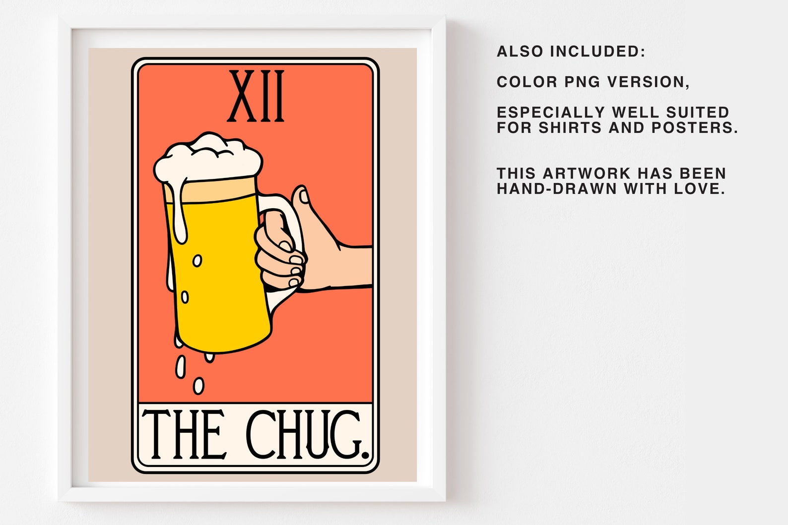 Beer SVG Cut File Brewing Craft Beer Chug Tarot Card Svg | Etsy